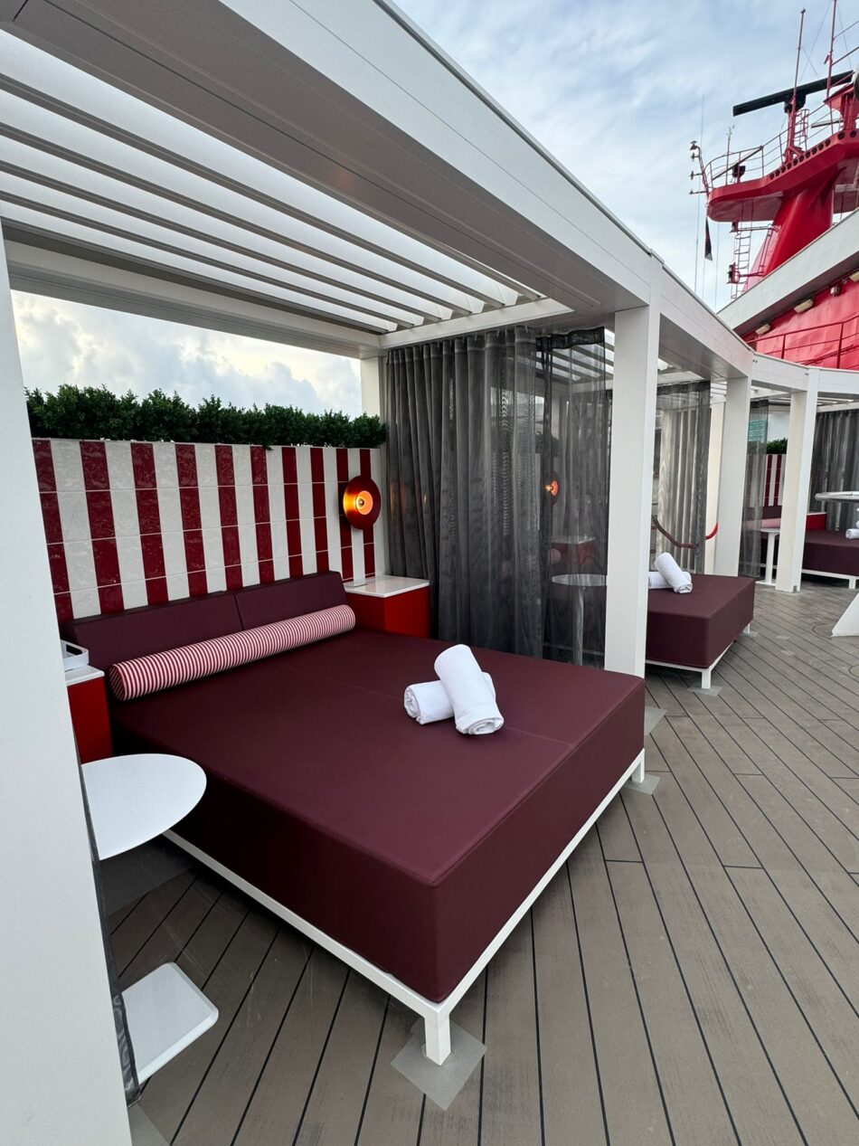 VIP Cabanas on Virgin Voyages